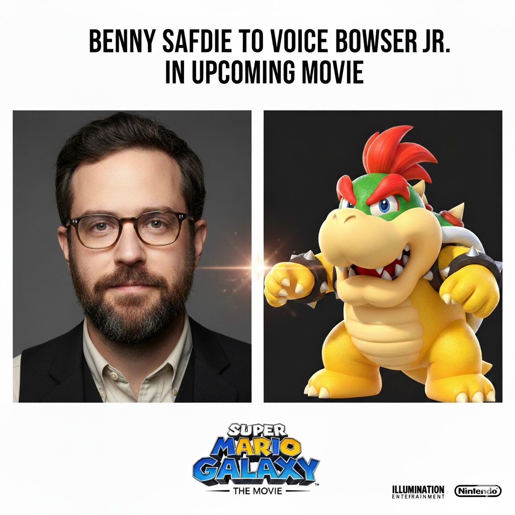 Benny Safdie to Voice Bowser Jr. in Upcoming Super Mario Galaxy Movie ...