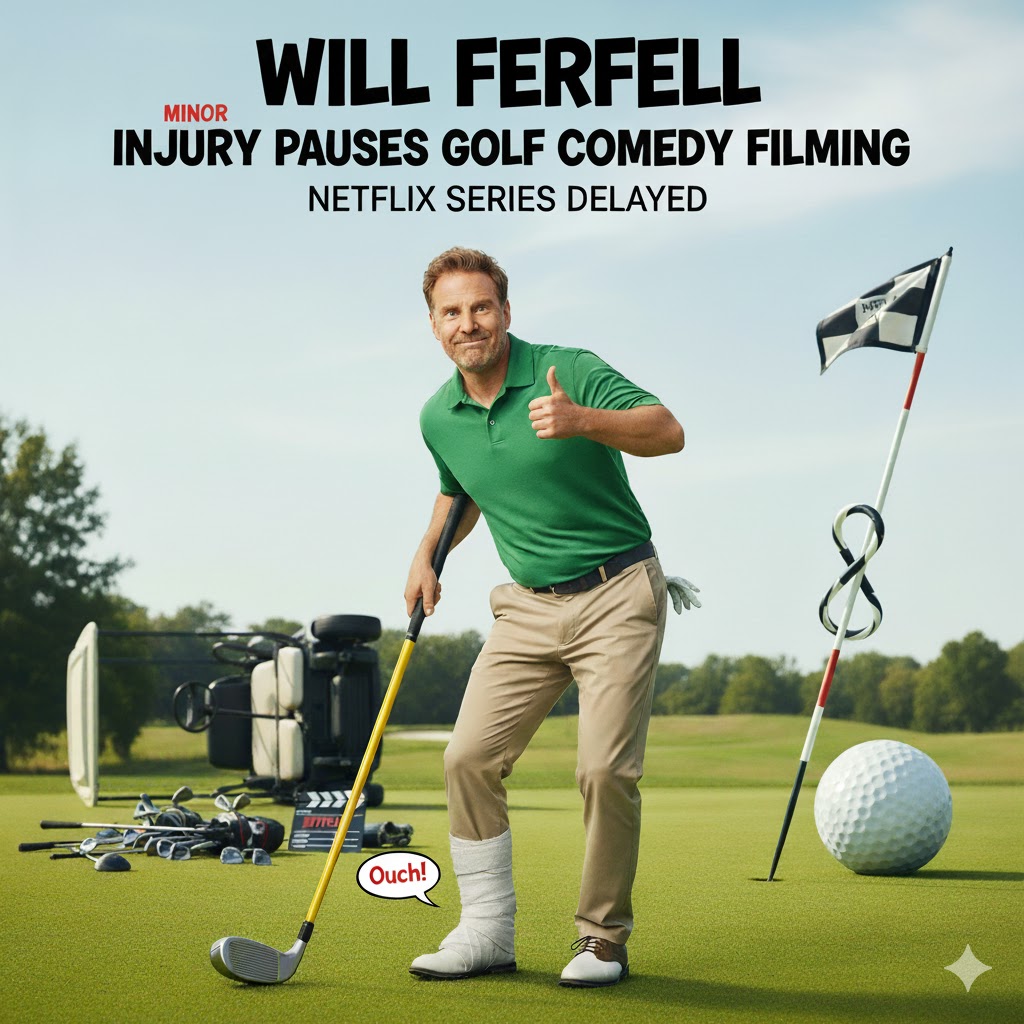 Will Ferrell Pauses Netflix Golf Comedy Filming Due to Minor Injury ...